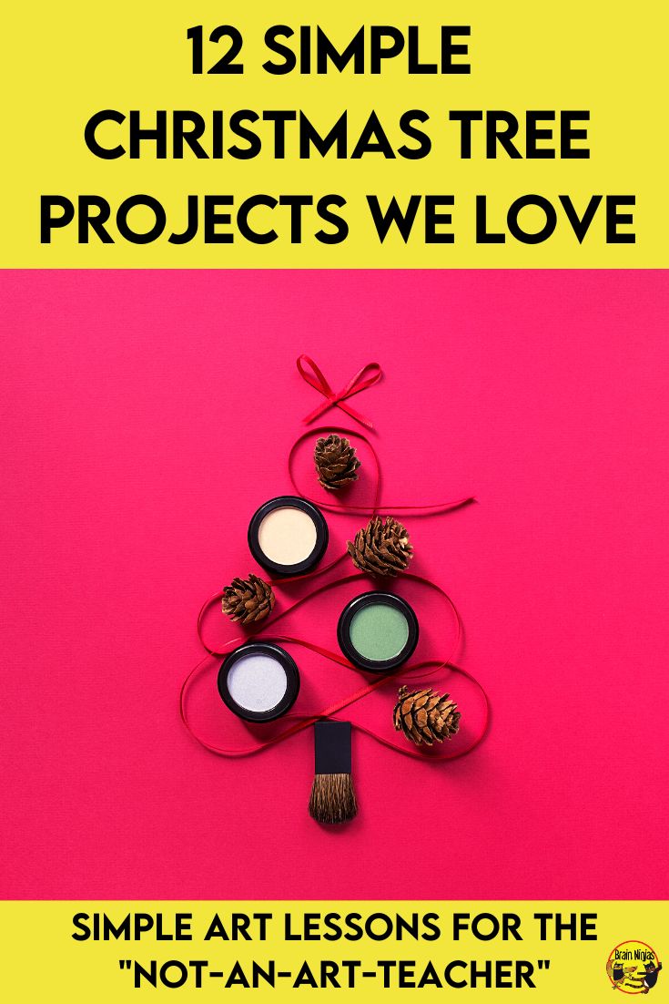 12 Simple Christmas Tree Art Projects We Love - Ninja Notes