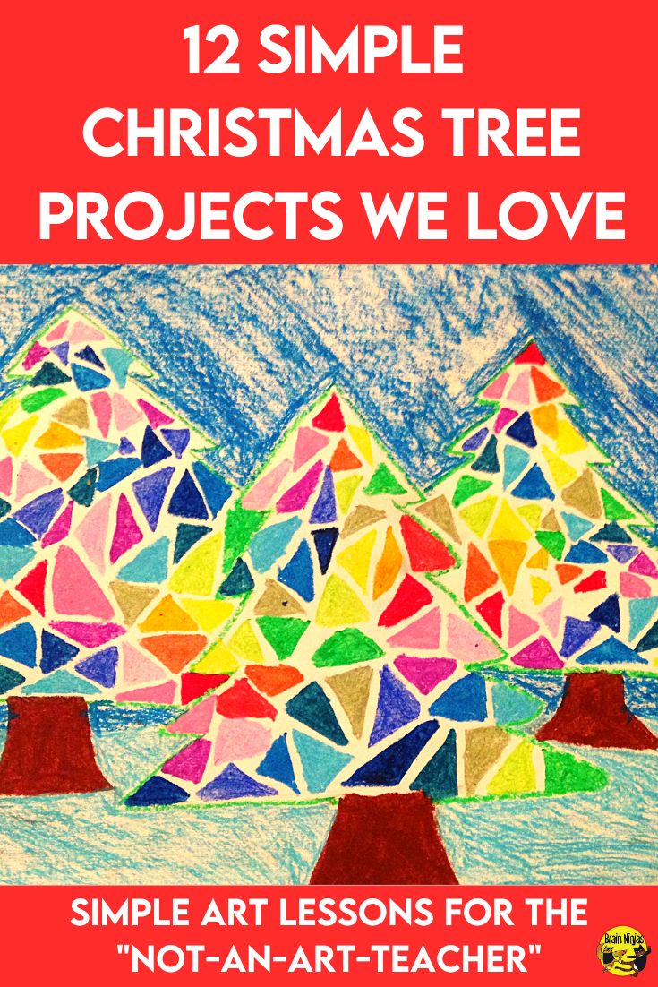 12 Simple Christmas Tree Art Projects We Love - Ninja Notes