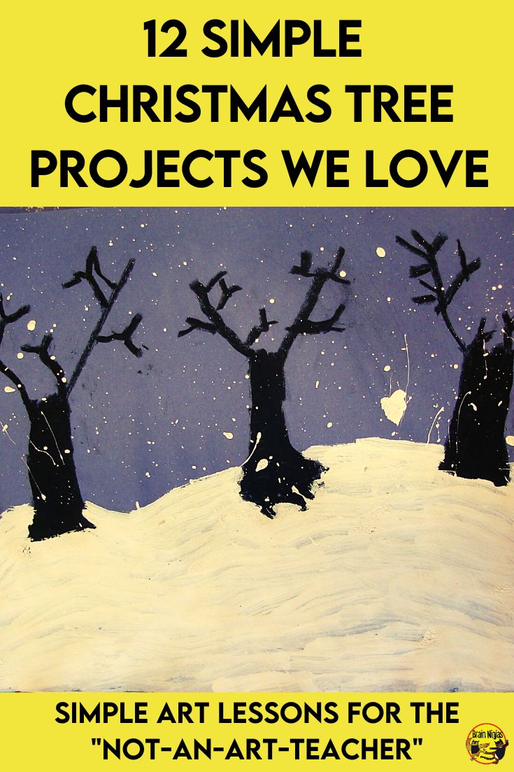 12 Simple Christmas Tree Art Projects We Love - Ninja Notes