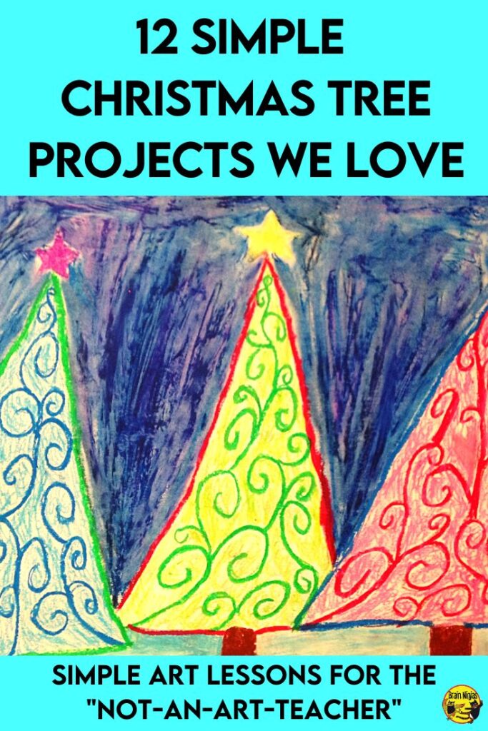 12 Simple Christmas Tree Art Projects We Love - Ninja Notes