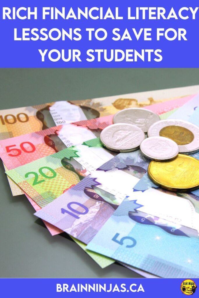 Rich Financial Literacy Lessons to Save For Your Students - Ninja Notes