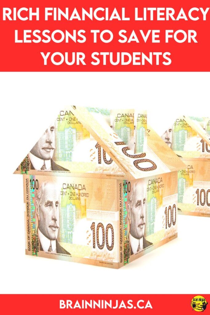 Rich Financial Literacy Lessons to Save For Your Students - Ninja Notes