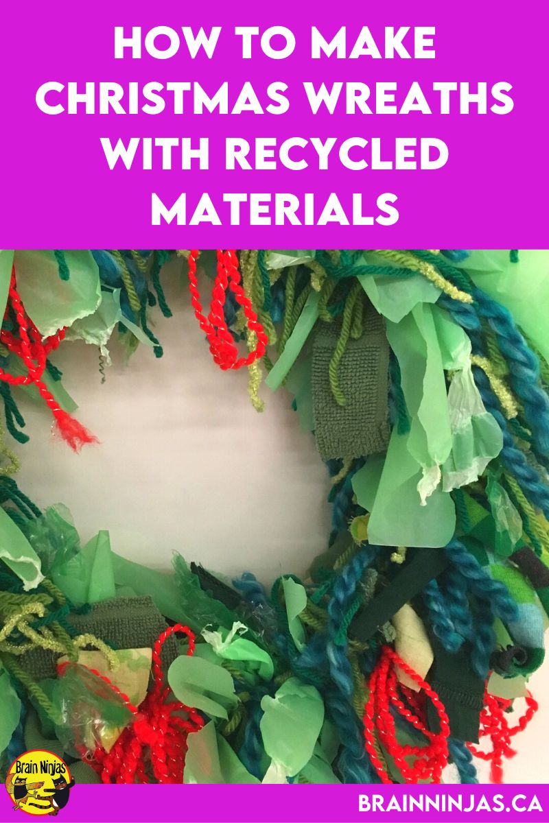 How to Make Christmas Wreaths With Recycled Materials - Ninja Notes