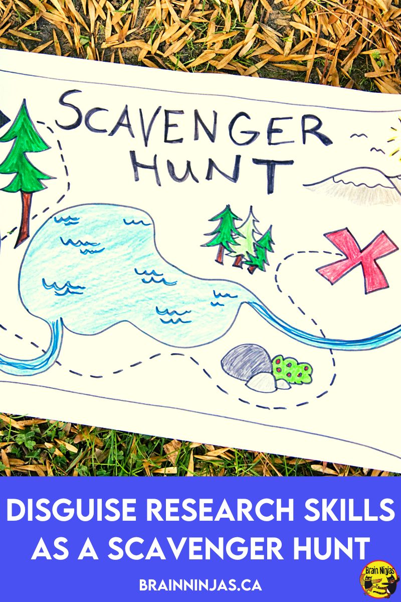 Disguise Research Skills as a Scavenger Hunt - Ninja Notes