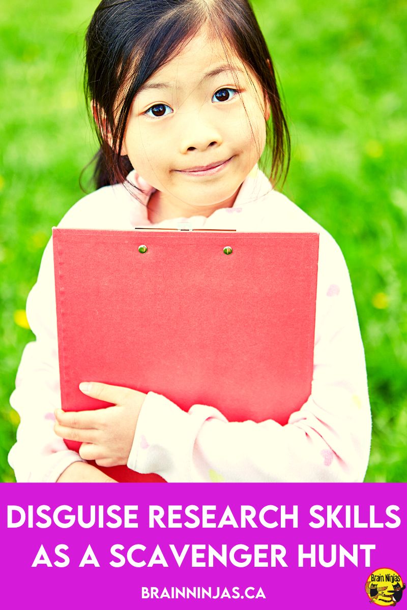 Disguise Research Skills as a Scavenger Hunt - Ninja Notes