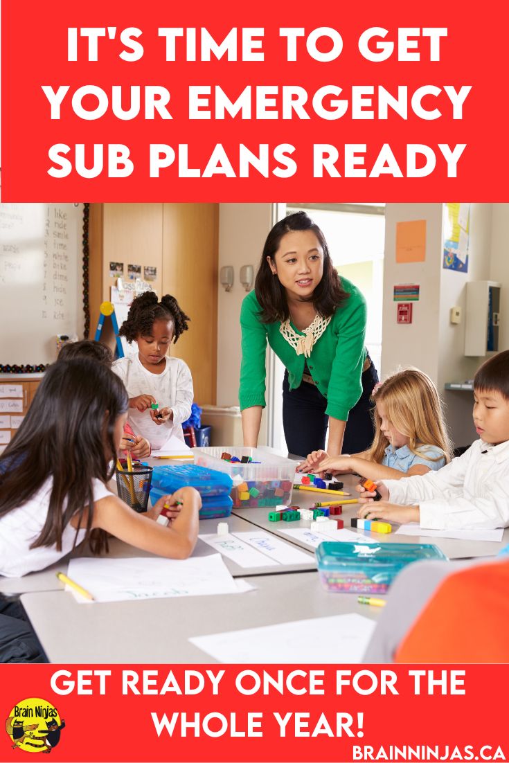It's Time to Get Your Emergency Sub Plans Ready - Ninja Notes