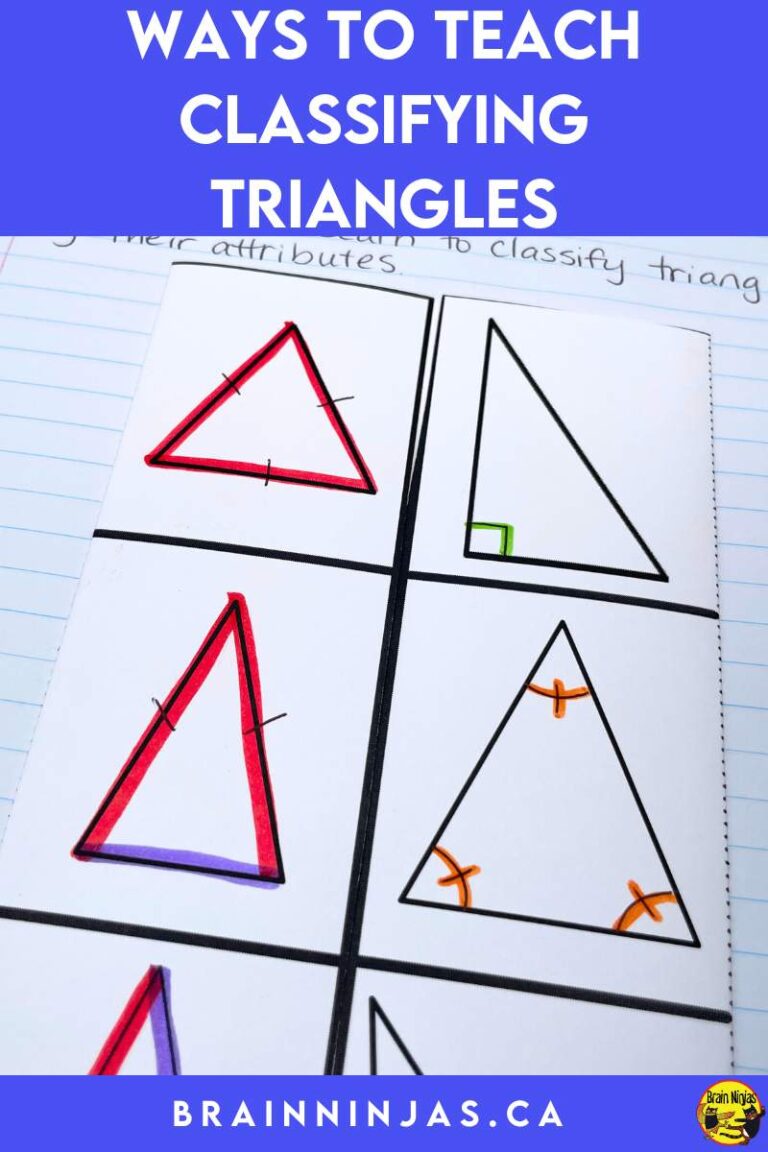 Ways to Teach Classifying Triangles - Ninja Notes