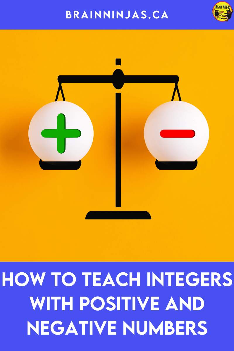 How to Teach Integers With Positive and Negative Numbers - Ninja Notes