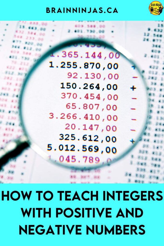How to Teach Integers With Positive and Negative Numbers - Ninja Notes