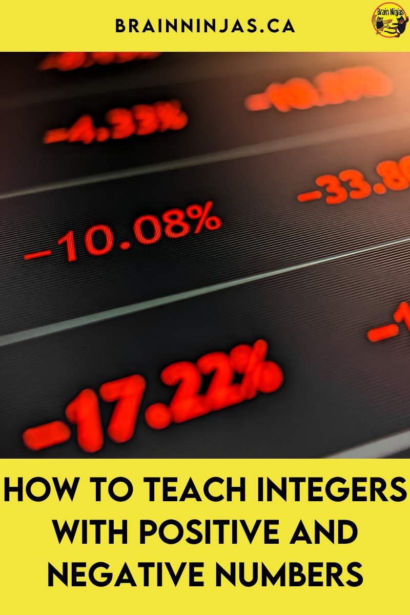 How to Teach Integers With Positive and Negative Numbers - Ninja Notes