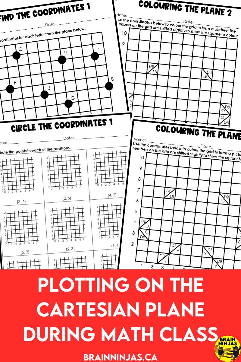 Plotting on the Cartesian Plane During Math Class - Ninja Notes
