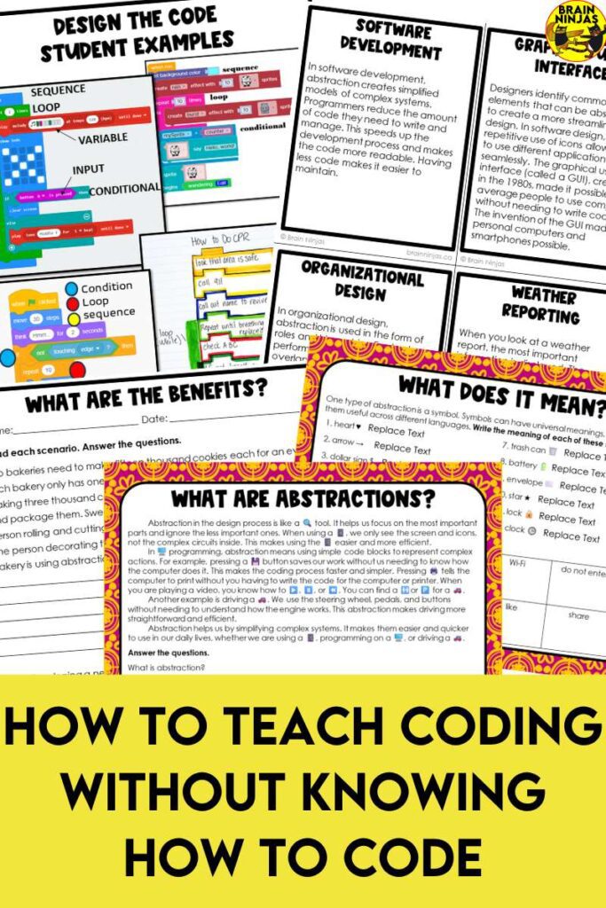 How to Teach Coding Without Knowing How to Code - Ninja Notes