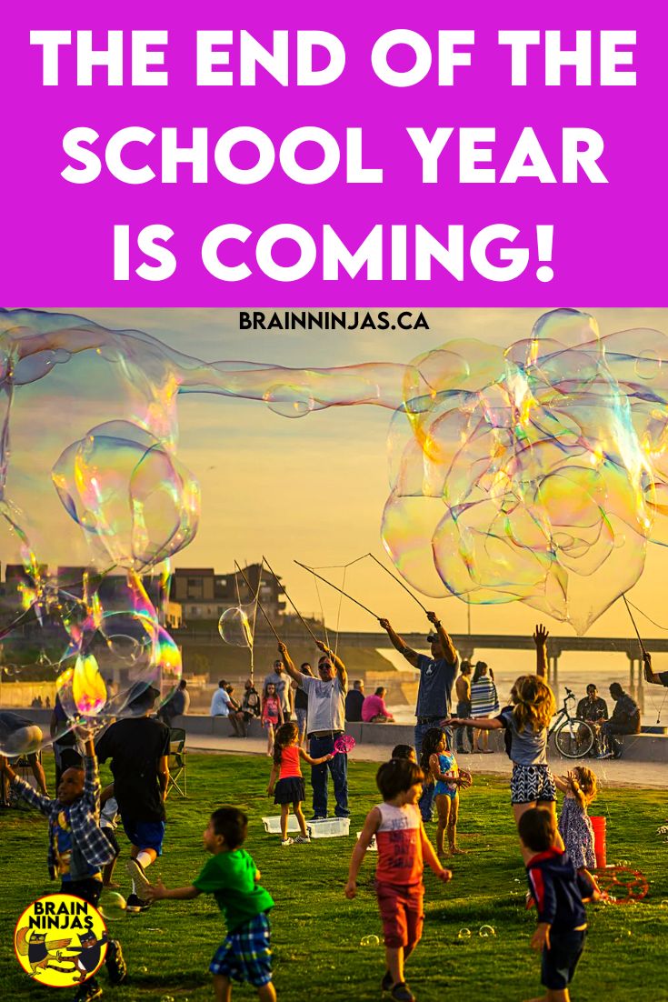 The End of the School Year is Coming! - Ninja Notes