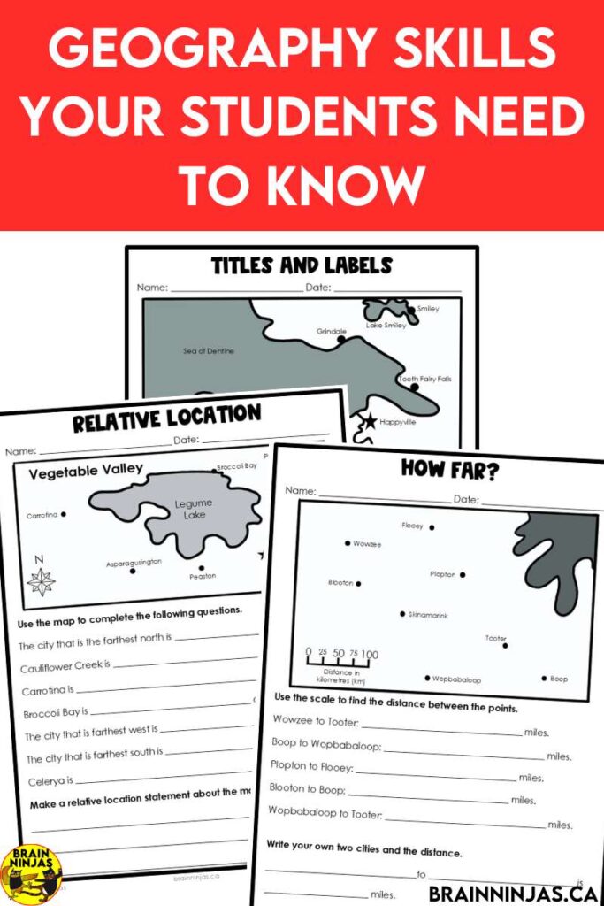 Geography Skills Your Students Need to Know - Ninja Notes