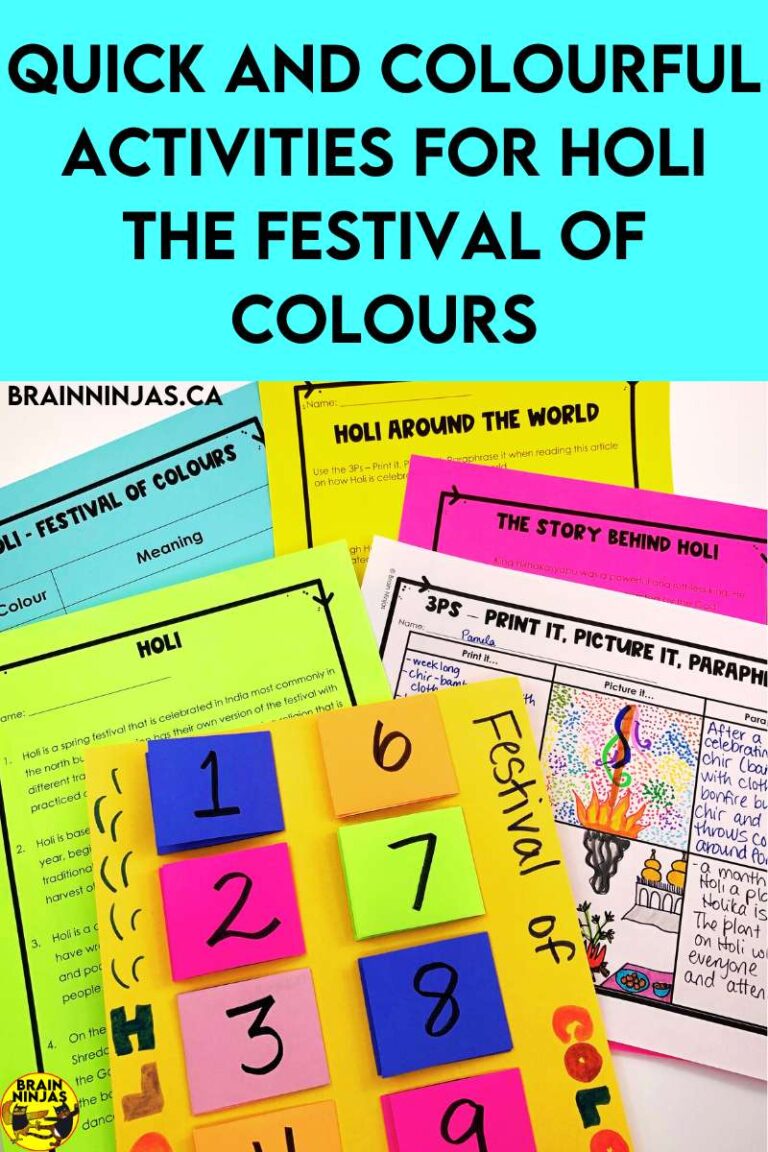 Quick and Colourful Activities for Holi the Festival of Colours - Ninja ...