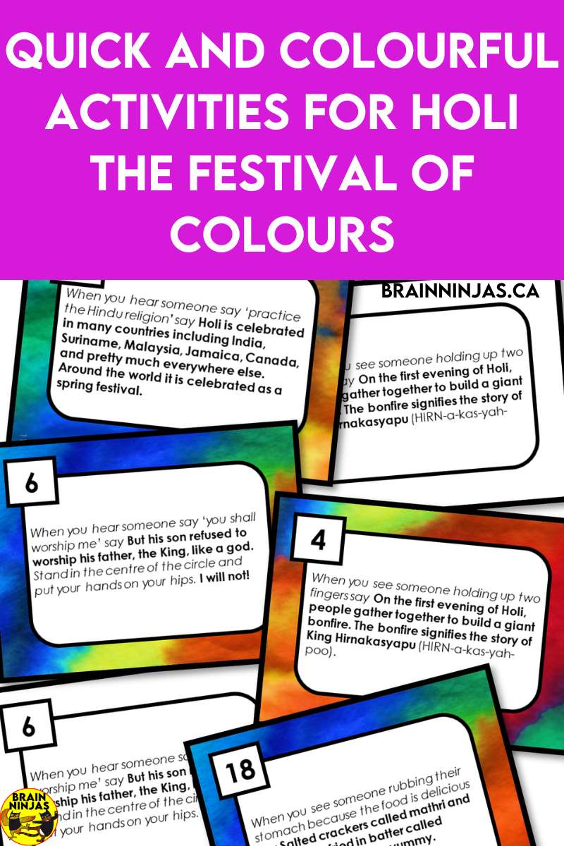 Quick and Colourful Activities for Holi the Festival of Colours - Ninja ...