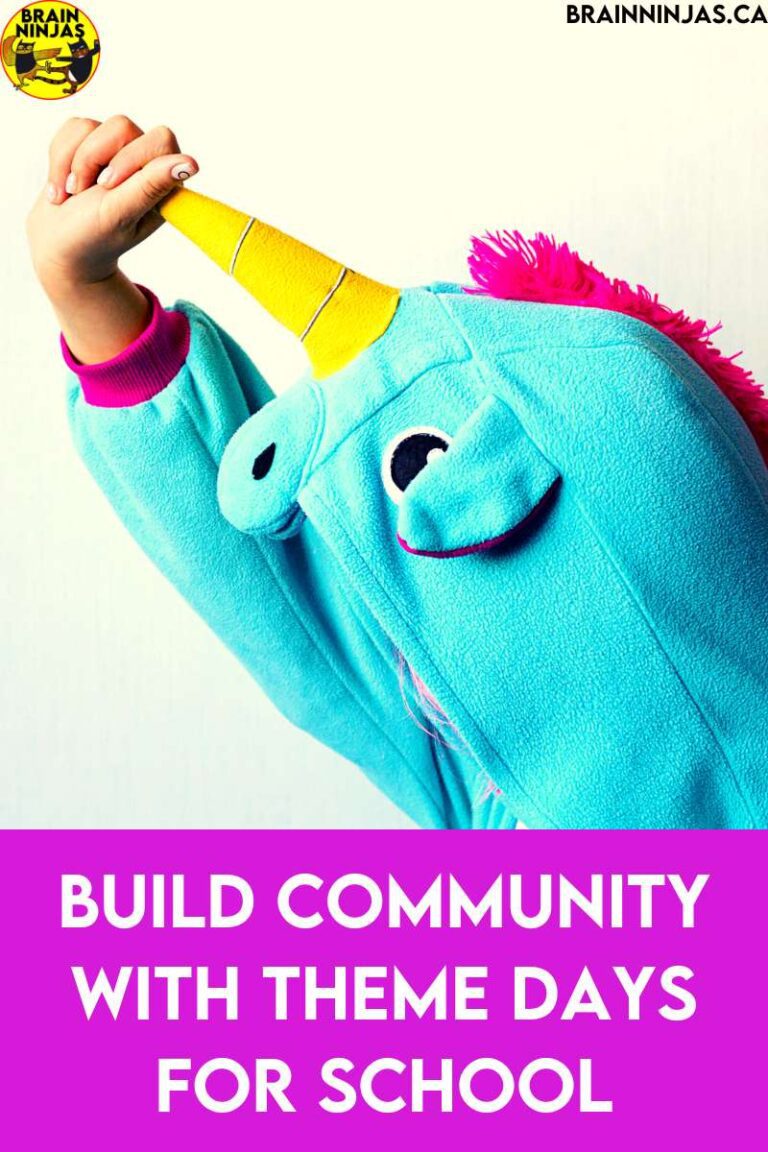How to Build Community With Theme Days for School - Ninja Notes