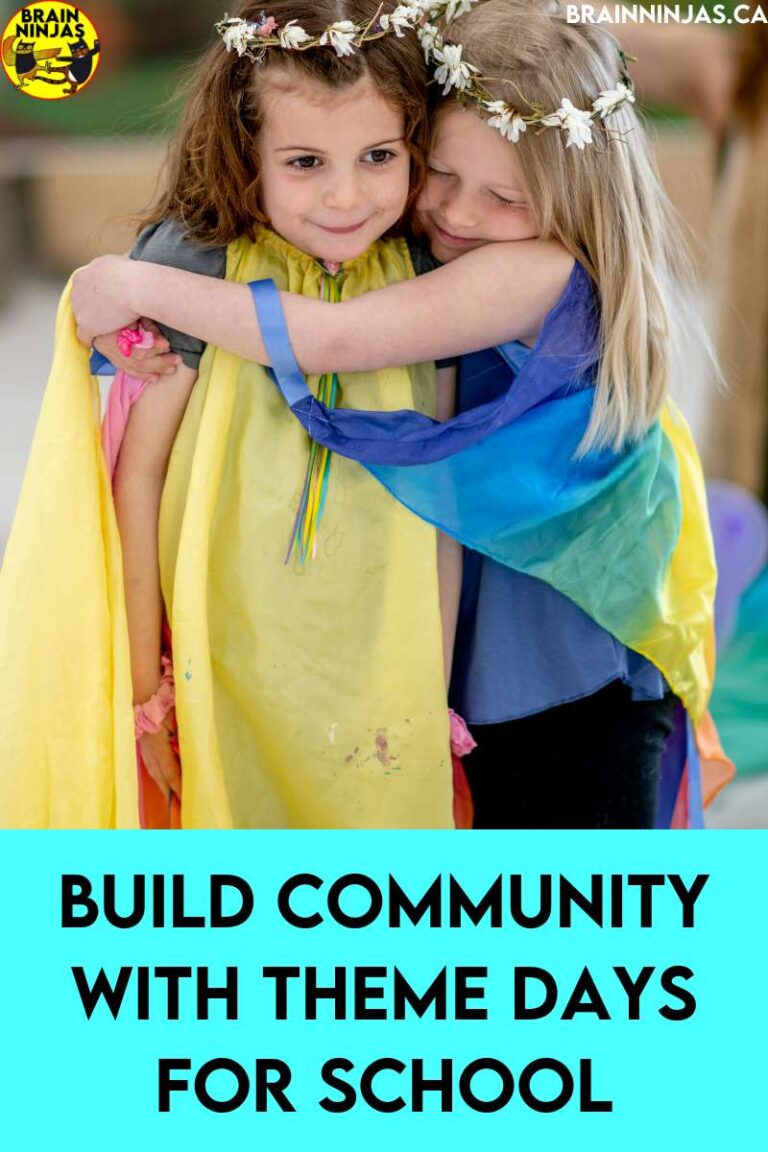 How to Build Community With Theme Days for School - Ninja Notes