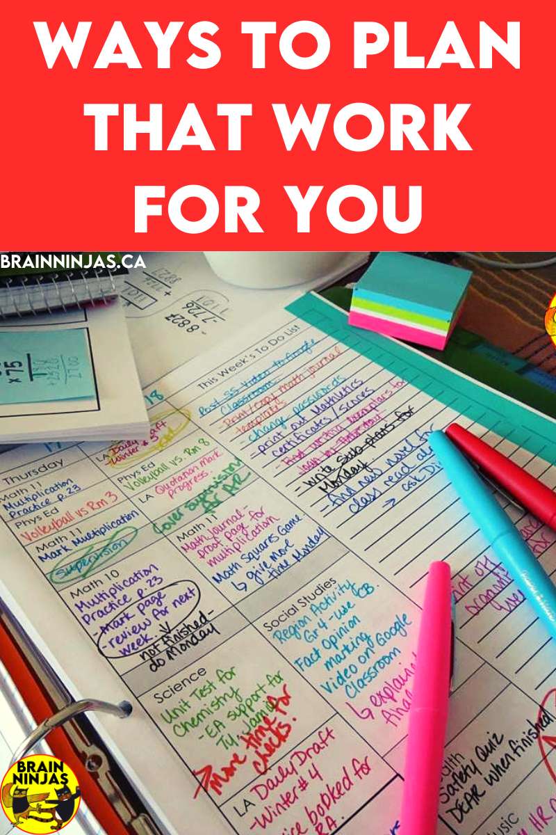 Ways to Plan That Work for You - Ninja Notes