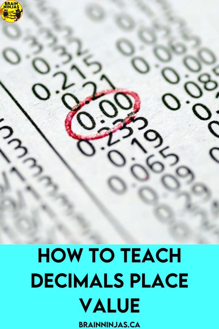 How to Teach Decimals Place Value - Ninja Notes