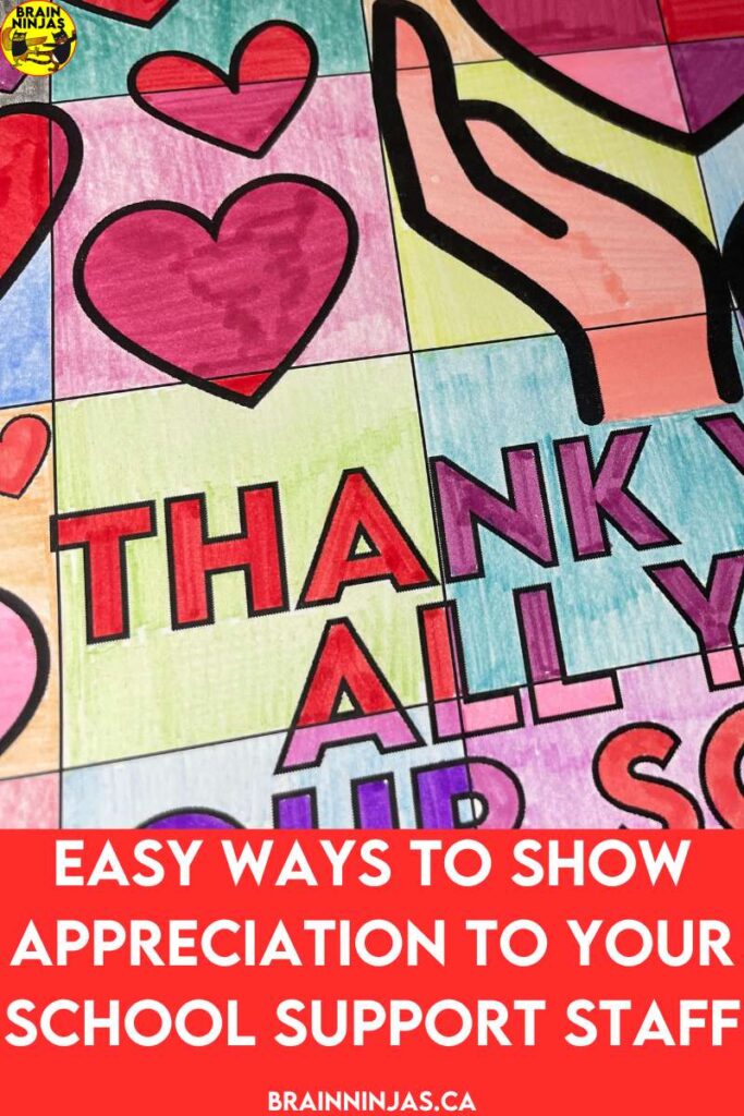 Easy Ways to Show Appreciation to Your School Support Staff - Ninja Notes